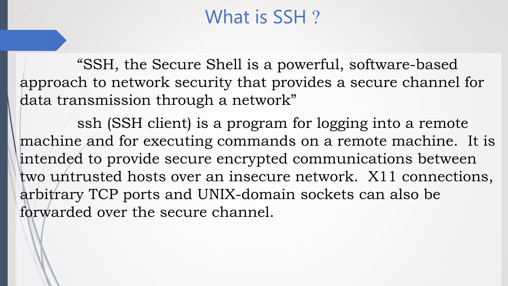 SSh_part_1.pptx | Computer Networking | Computing