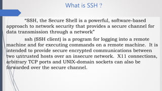SSh_part_1.pptx | Computer Networking | Computing