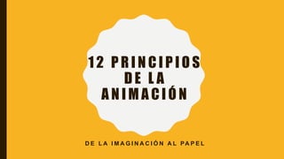 12 Principios de la Animación | PPTX
