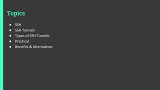 Ssh tunnel | PPT