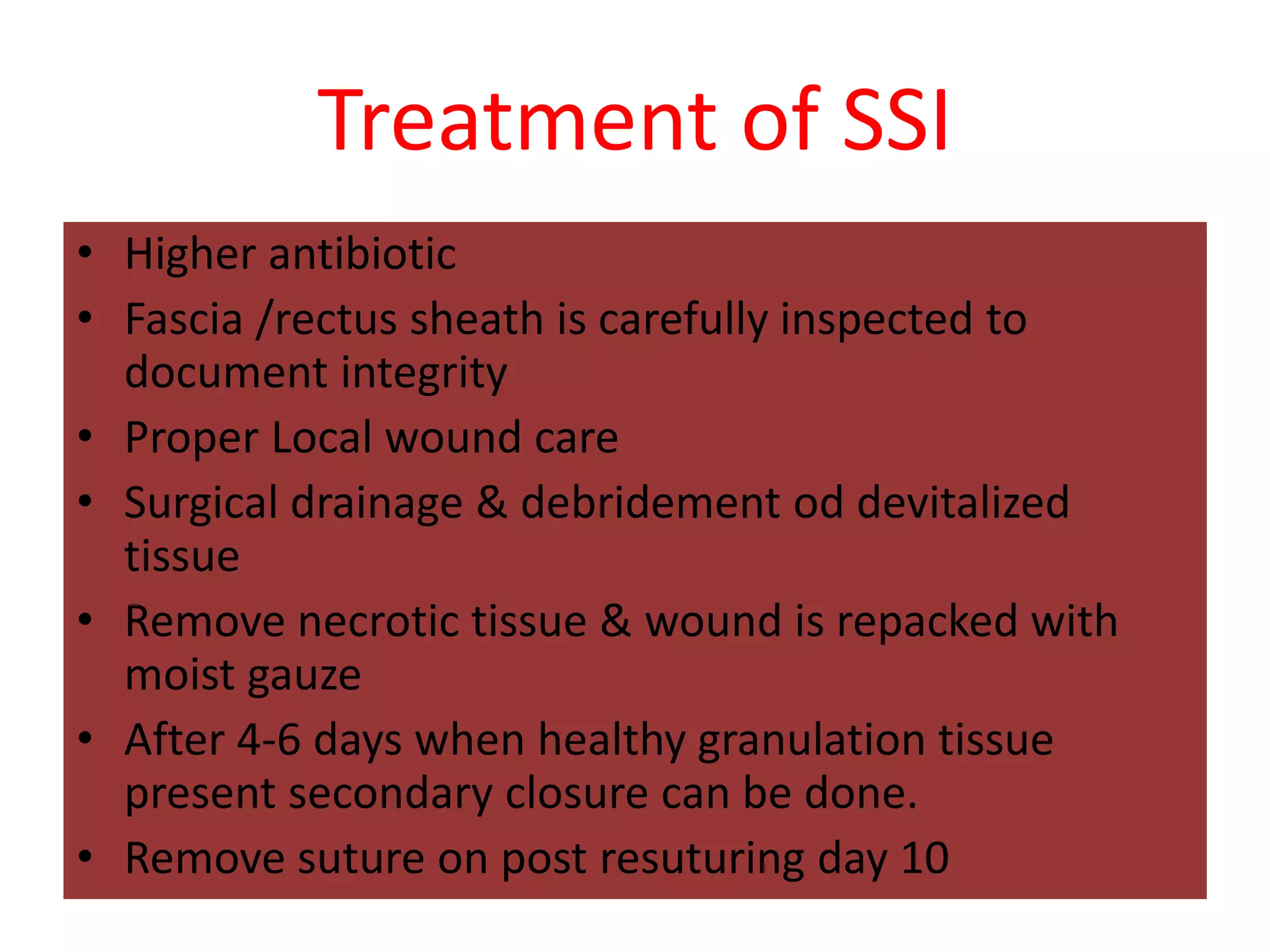 SURGICAL SITE INFECTIONS | PPTX