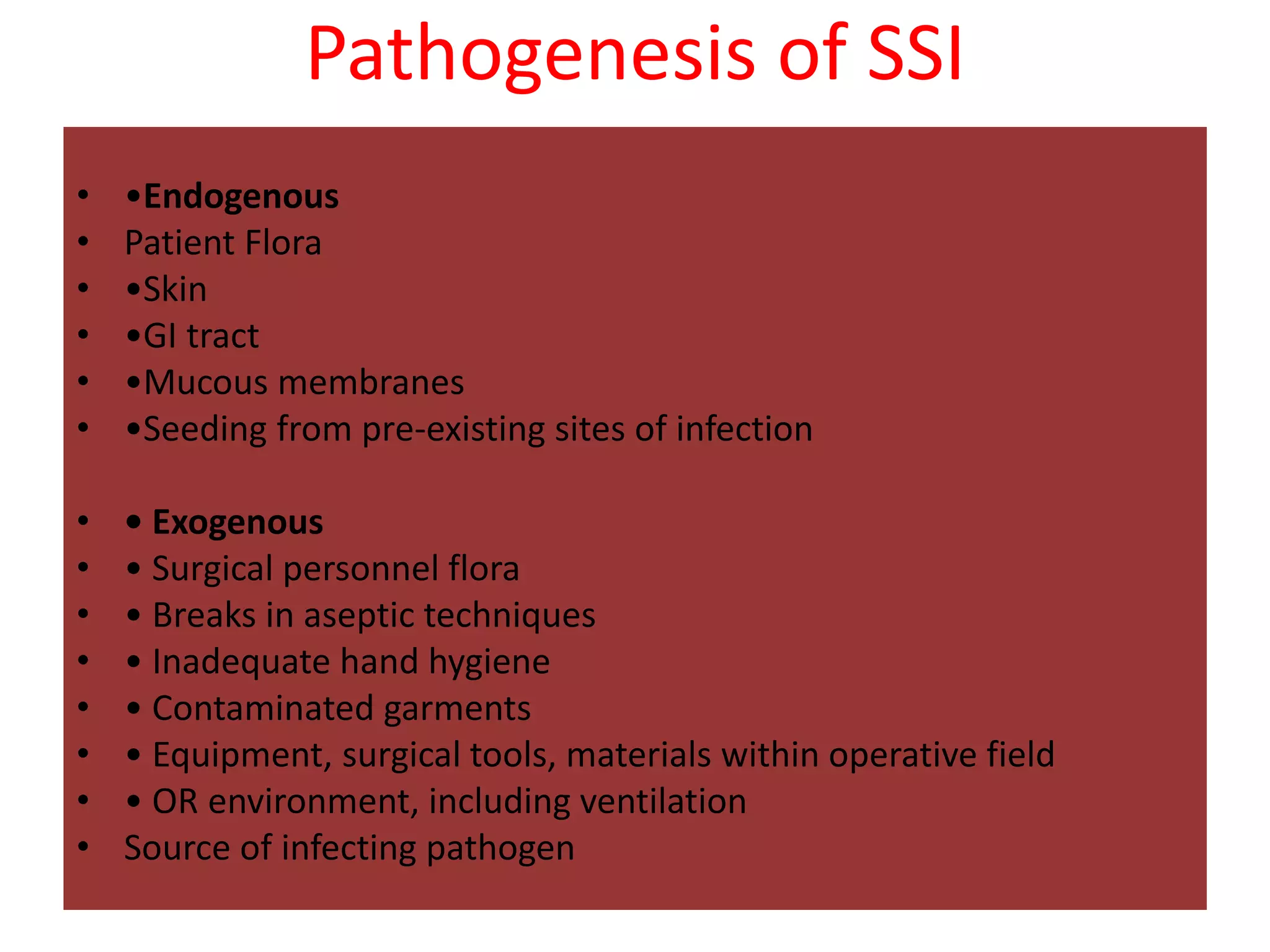 SURGICAL SITE INFECTIONS | PPTX
