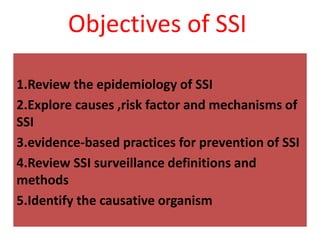 SURGICAL SITE INFECTIONS | PPTX