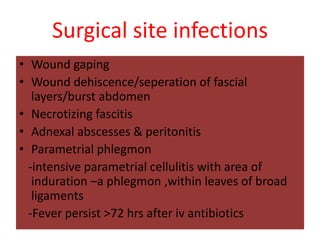 SURGICAL SITE INFECTIONS | PPTX