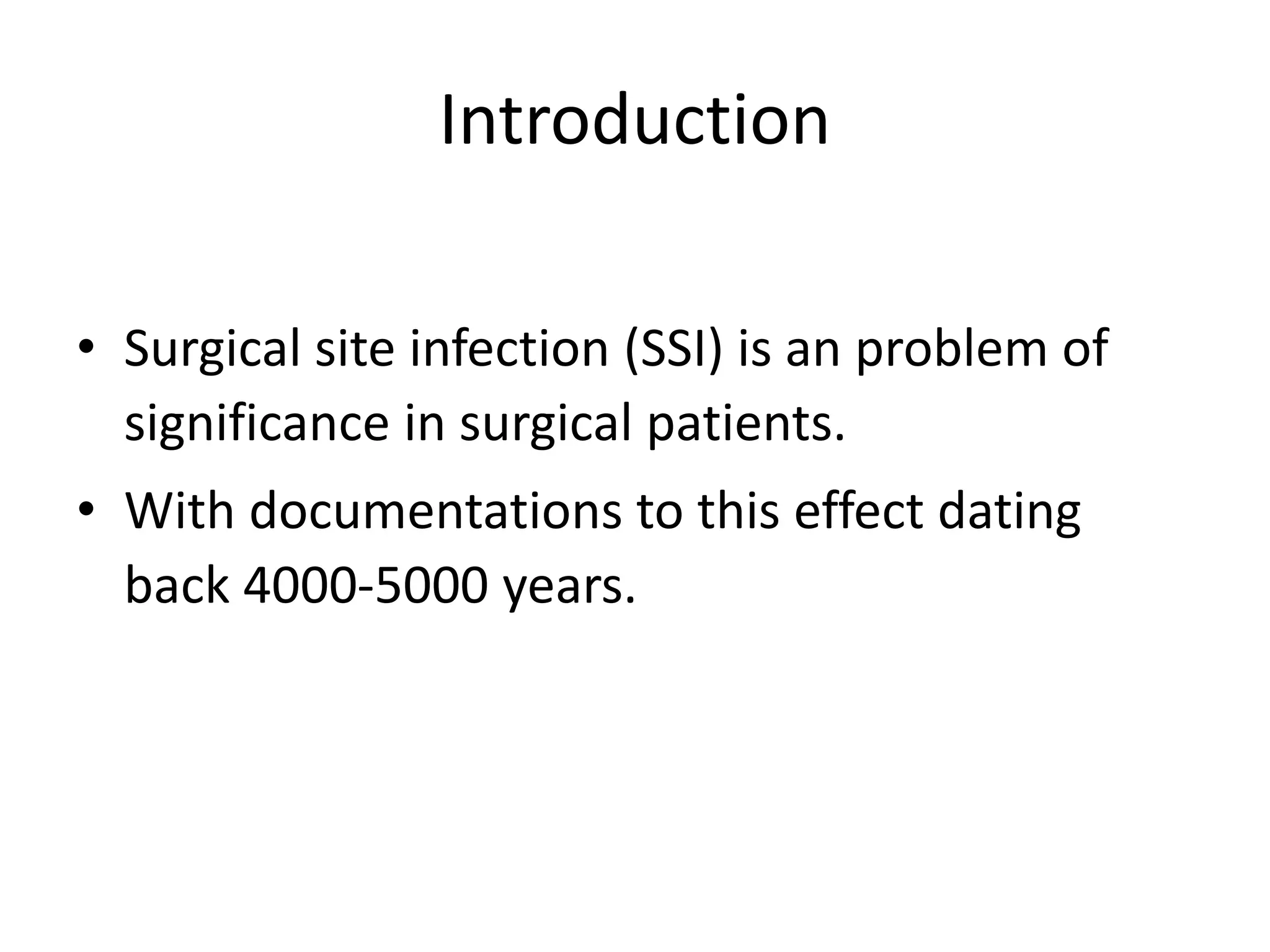 Surgical Site Infection- SSI by Okoye | PPTX