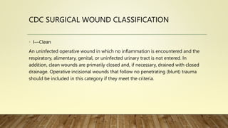 Surgical site infection-diagnosis and treatment | PPTX