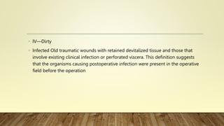 Surgical site infection-diagnosis and treatment | PPTX