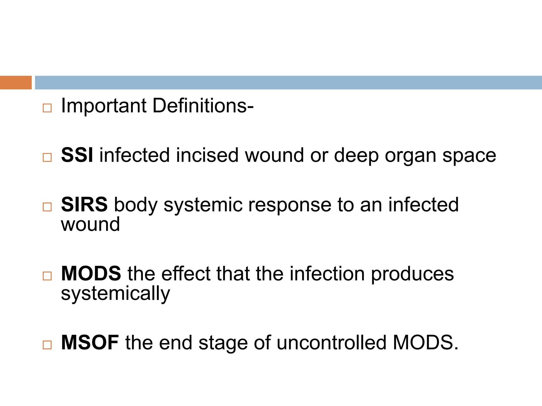 SURGICAL SITE INFECTION AND ITS PREVENTION | PPTX