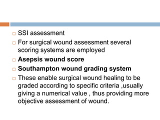 SURGICAL SITE INFECTION AND ITS PREVENTION | PPTX
