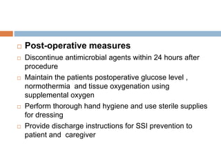 SURGICAL SITE INFECTION AND ITS PREVENTION | PPTX