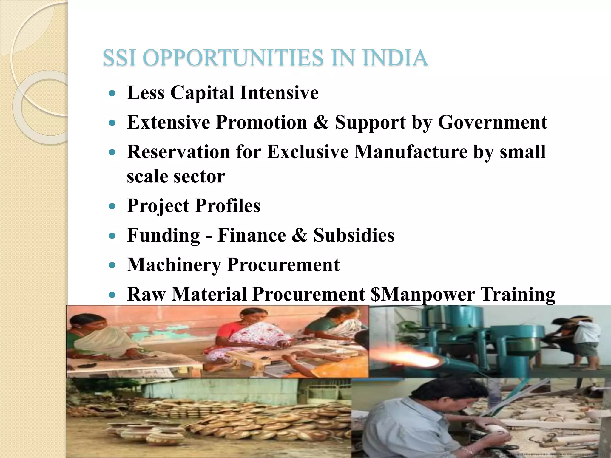 Ssi and their role in india | PPTX