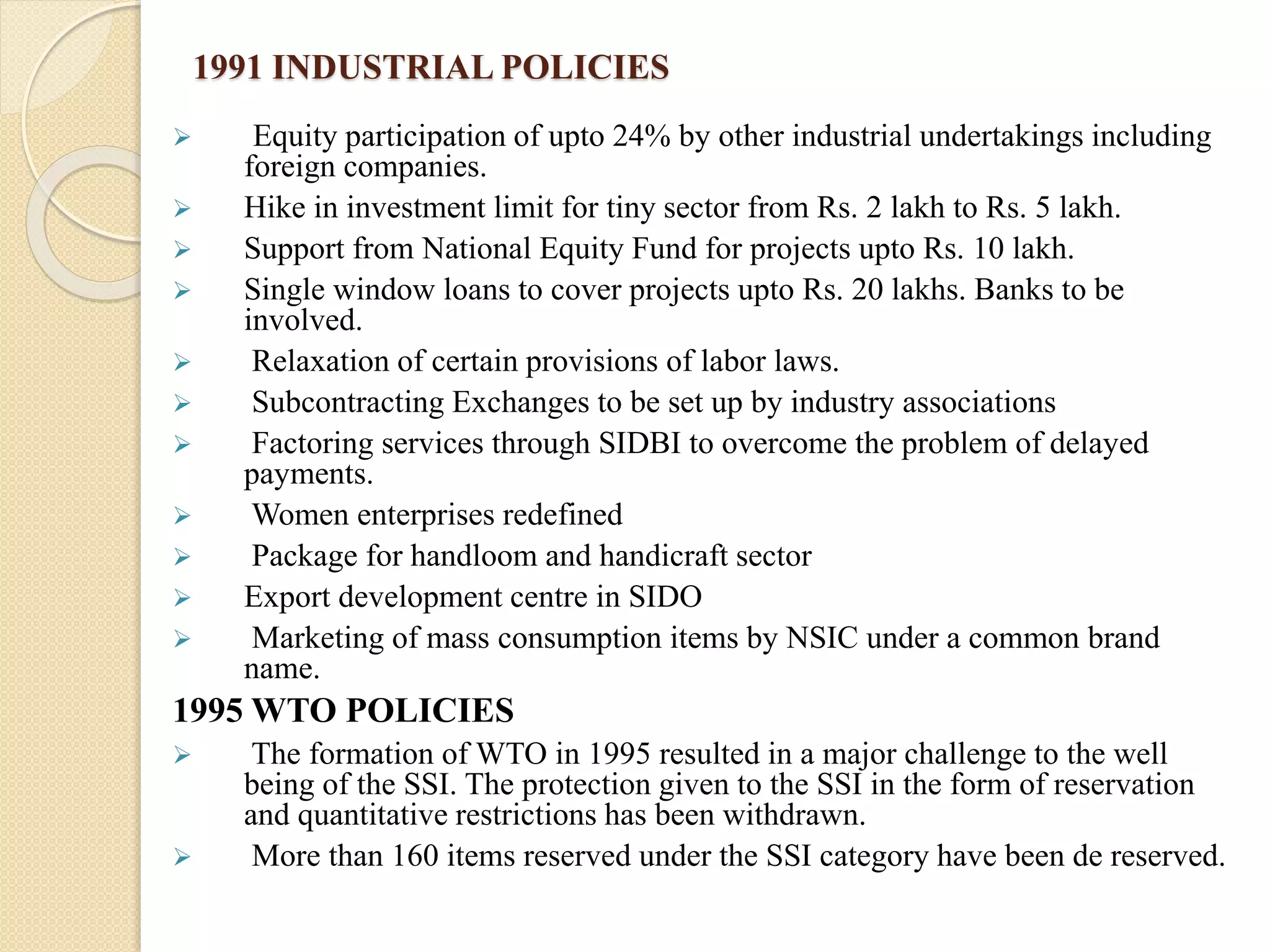 Ssi and their role in india | PPTX
