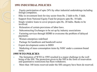 Ssi and their role in india | PPTX