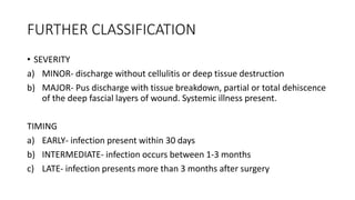 surgical site infection.pptx | Infectious Diseases | Diseases and ...
