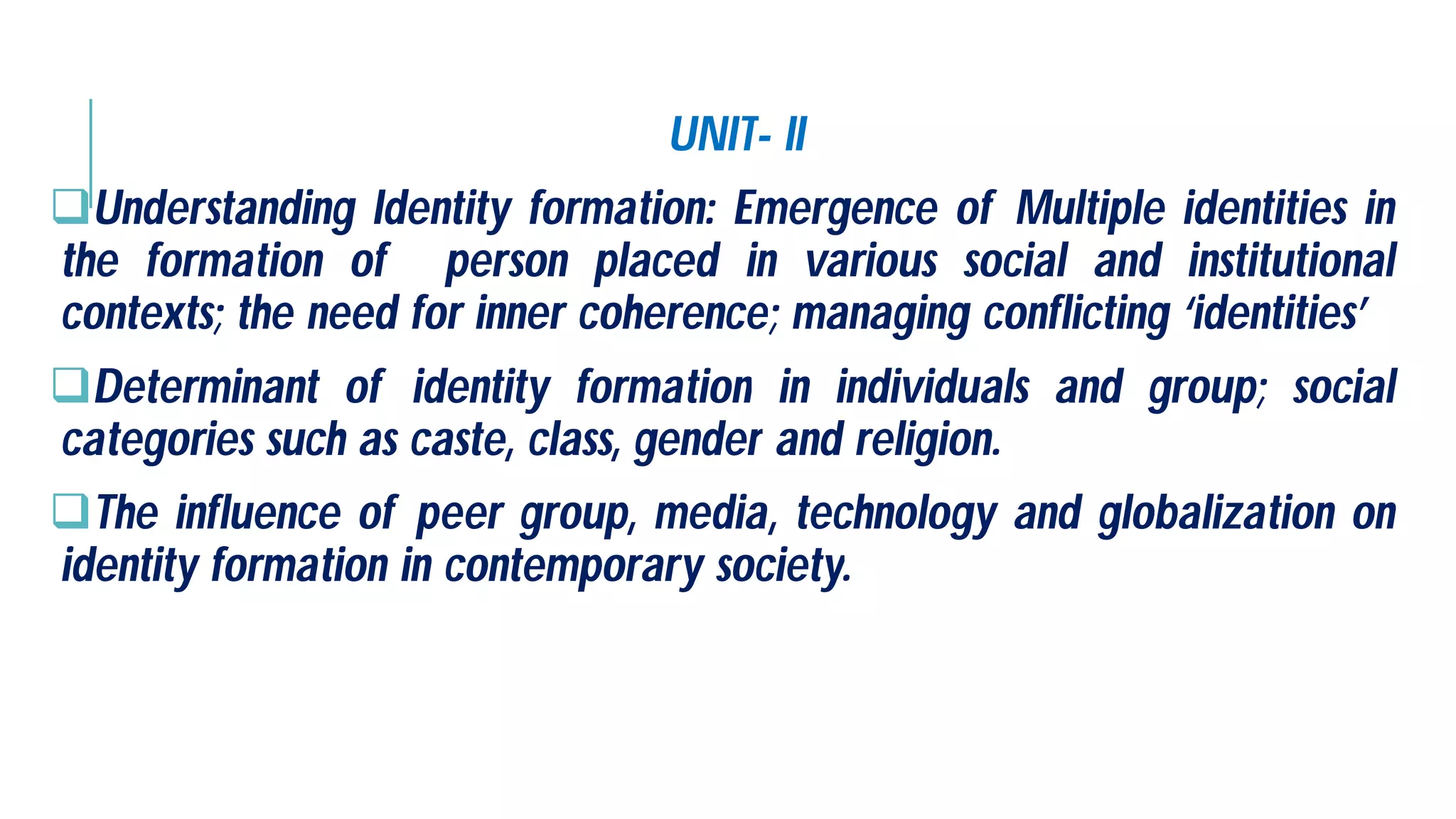 Identity Formation | PDF