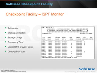DB2 for z/OS Checkpoint and Restart Solution | PPTX | Databases | Computer Software and Applications