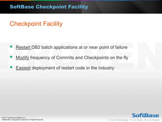 DB2 for z/OS Checkpoint and Restart Solution | PPTX | Databases | Computer Software and Applications