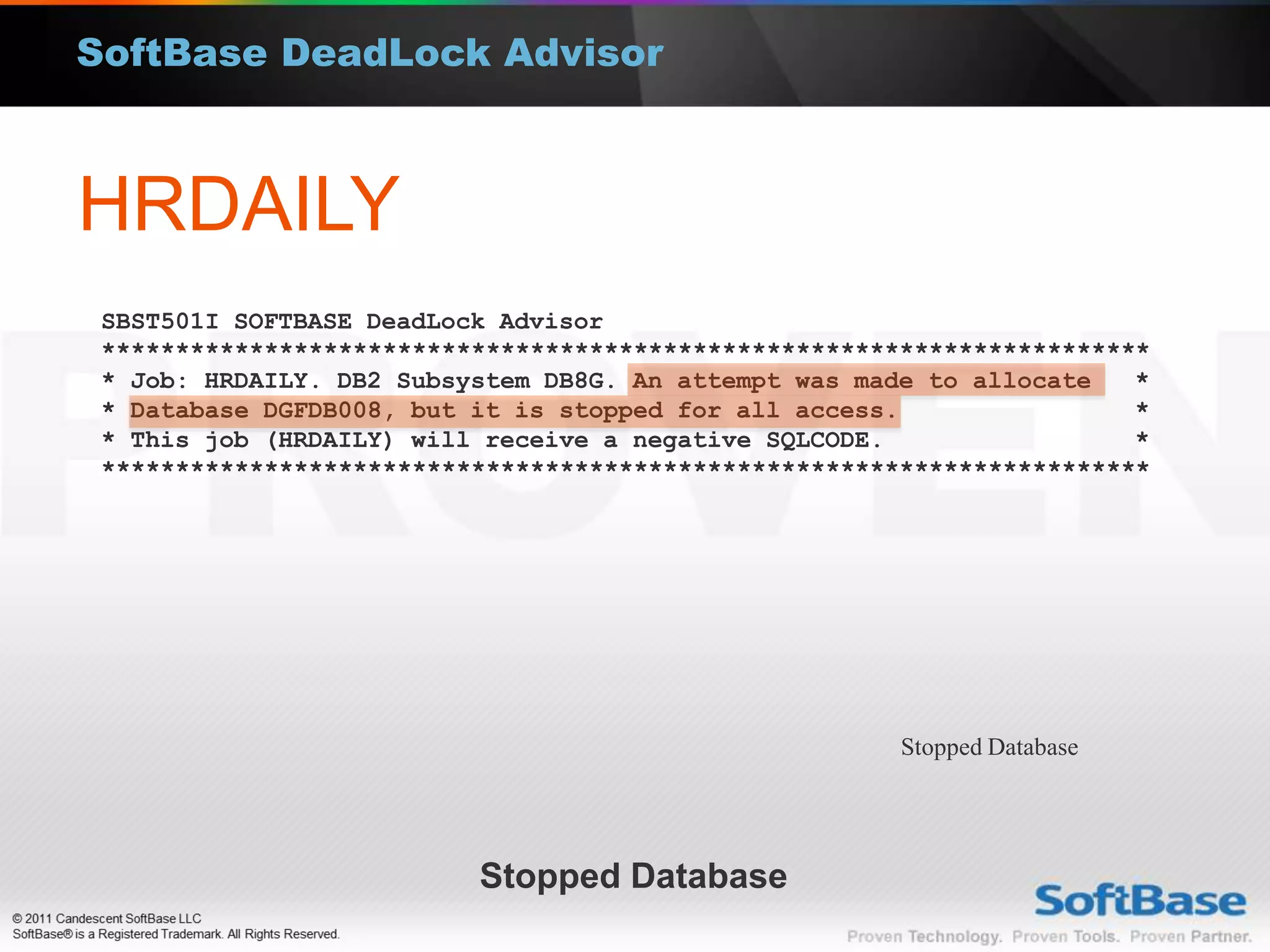 Instantly find the causes of DB2 deadlocks and timeouts | PPT