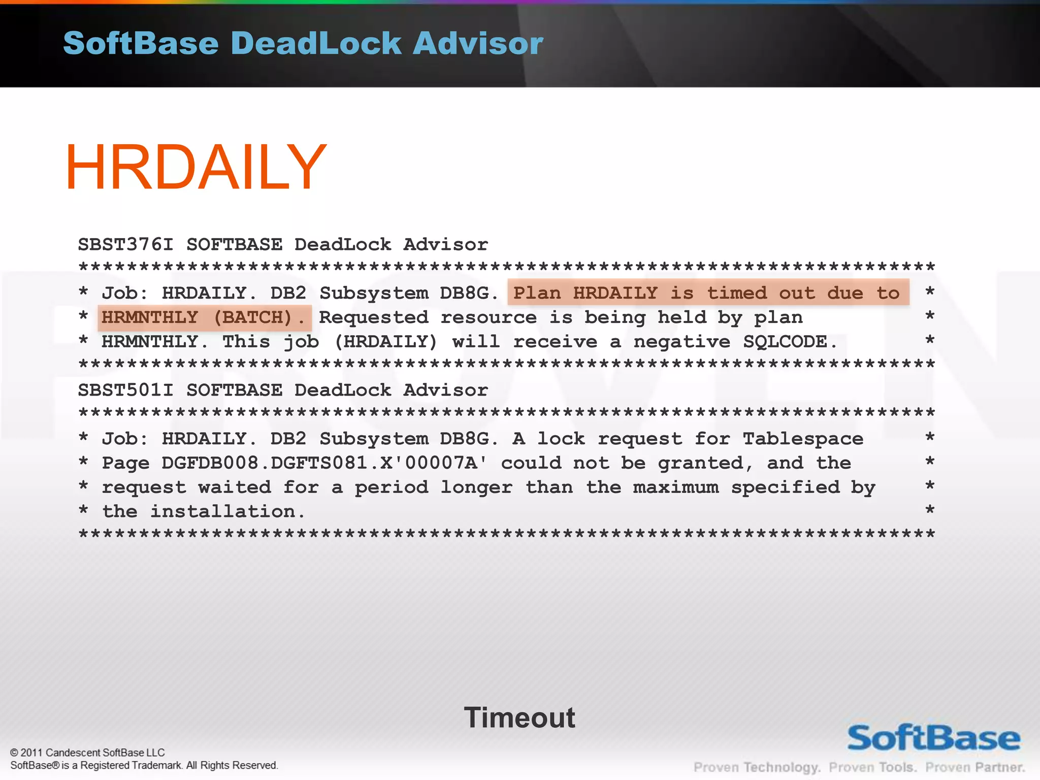 Instantly find the causes of DB2 deadlocks and timeouts | PPT