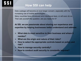 Ssi Data Protection Solutions V0.2 | PDF | Technology Industry | Industries