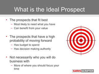 Sales Prospecting 101 - Module 3: How to Hone in on Your Ideal Prospect ...