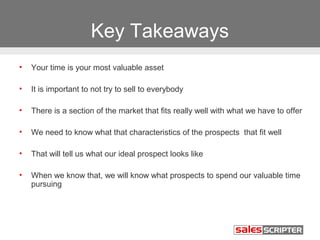 Sales Prospecting 101 - Module 3: How to Hone in on Your Ideal Prospect ...