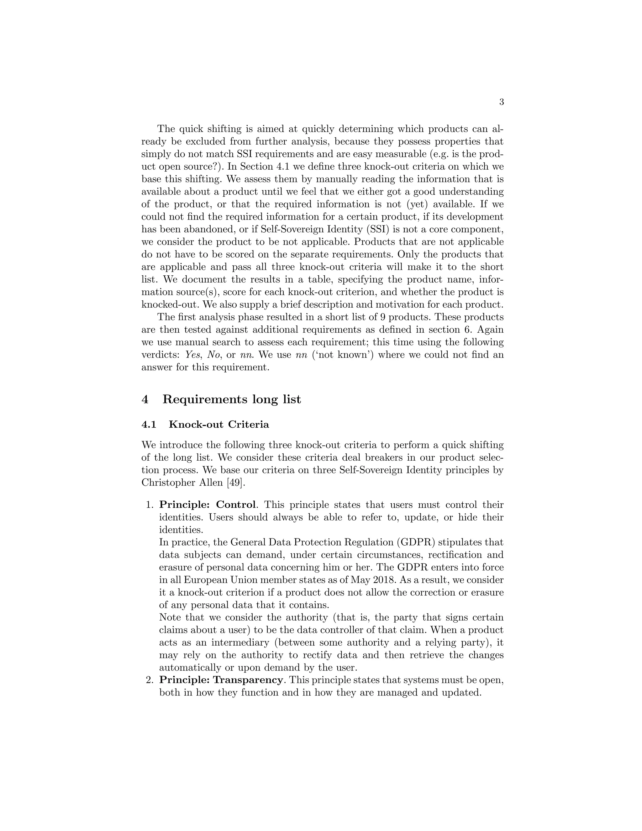 Matching Identity Management Solutions to Self-Sovereign Identity Principles | PDF