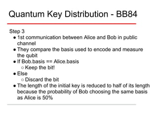Quantum Cryptography and Possible Attacks-slide | PPT