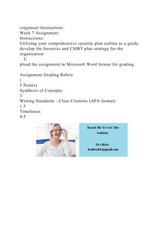 ssignment InstructionsWeek 7 AssignmentInstructionsUtilizing.docx