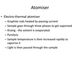 Atomic absorption spectroscopy | PPTX
