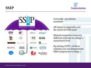 Introduction to SSIP - Constructionline | PPTX
