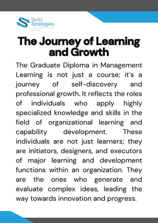Embark on a Journey of Professional Growth with the Graduate Diploma in ...