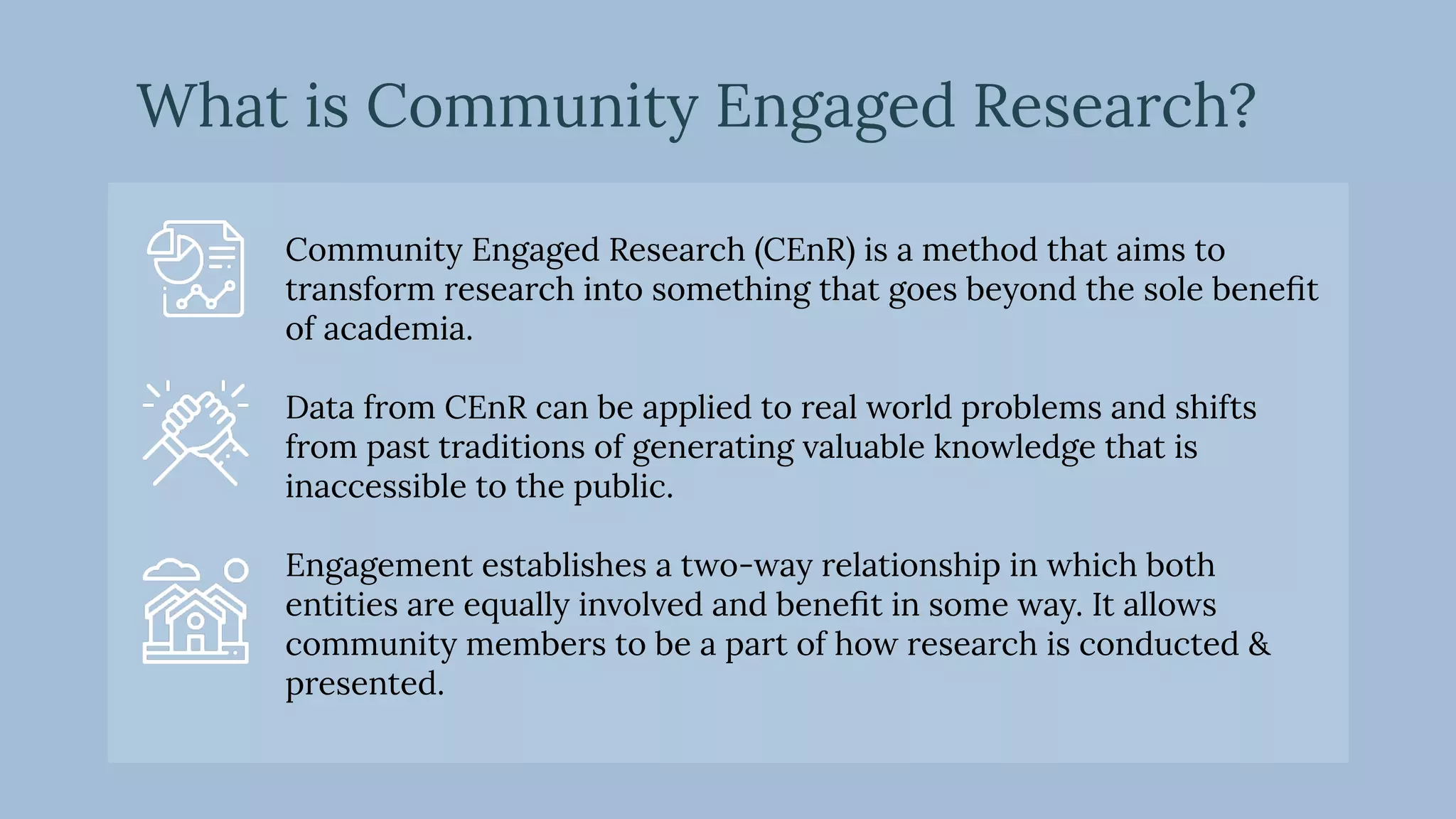 Community Engaged Research Intern Presentation | PPT