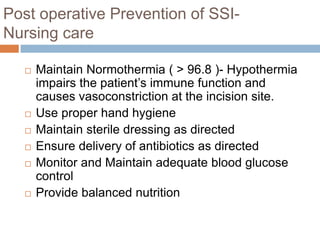 SSI prevention bundle practice in operation theater | PDF