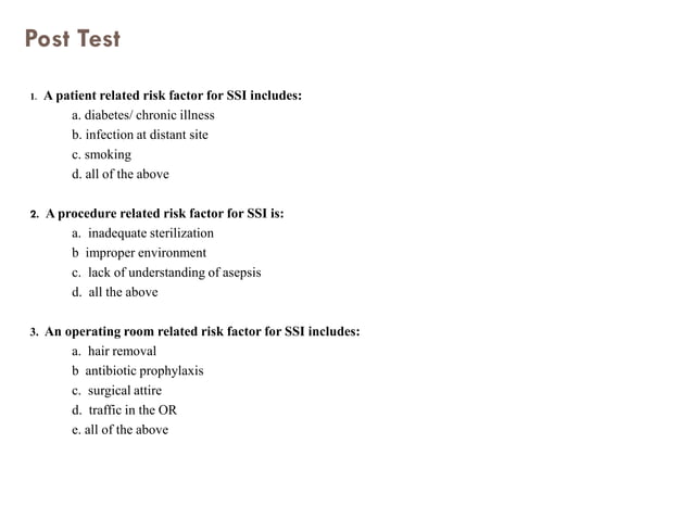 SSI prevention bundle practice in operation theater | PDF