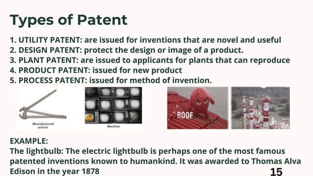 INTELLECTUAL PROPERTY RIGHTS TYPES - PATENTS, COPY RIGHTS, TRADE MARKS ...