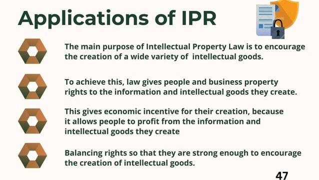 INTELLECTUAL PROPERTY RIGHTS TYPES - PATENTS, COPY RIGHTS, TRADE MARKS ...
