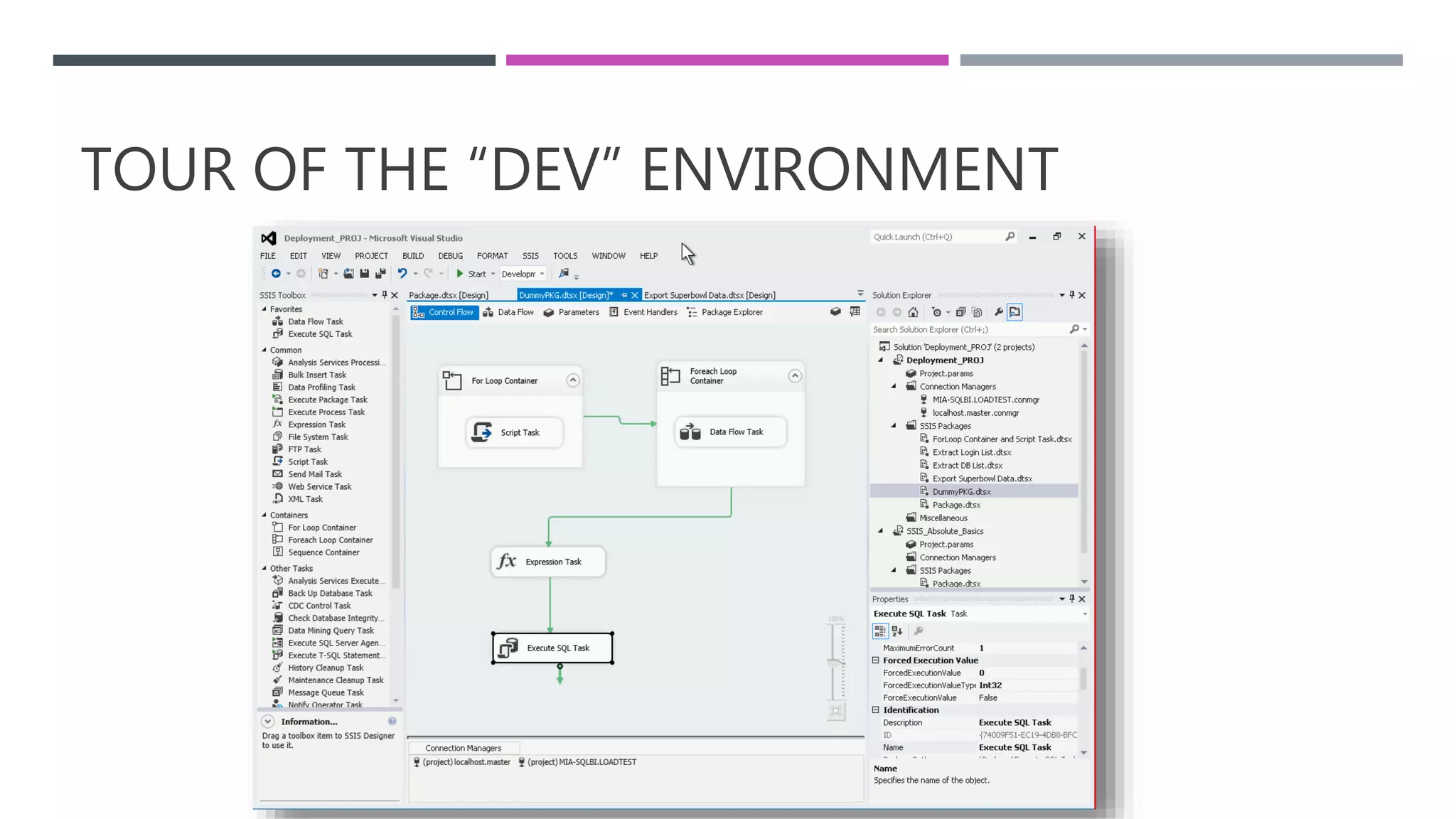 Ssis Flow Tasks Containers And Precedence Constraints Ppt