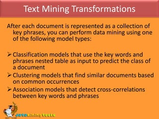 MS SQL SERVER: SSIS and data mining | PPTX