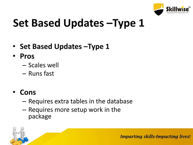 SKILLWISE-SSIS DESIGN PATTERN FOR DATA WAREHOUSING | PPT