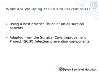 Surgical site infrction in the hospitals | PPTX