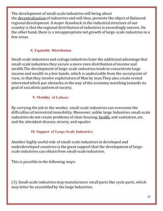 Small Scale Industries. | DOCX | Manufacturing Industry | Industries