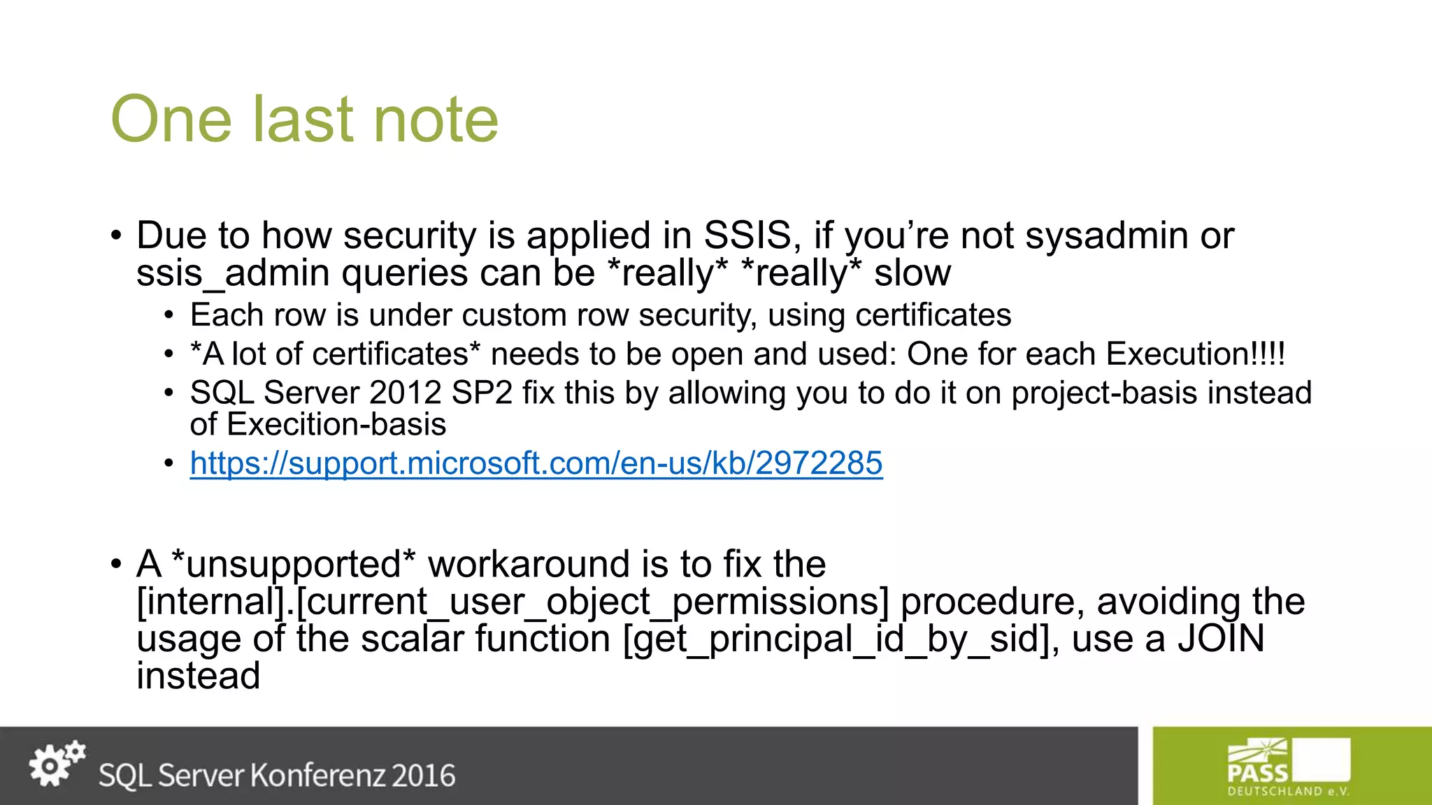 SSIS Monitoring Deep Dive | PPT