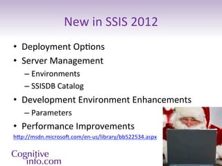 SSIS 2012: Parameters vs. Configurations | PDF | Databases | Computer Software and Applications