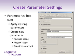 SSIS 2012: Parameters vs. Configurations | PDF | Databases | Computer ...