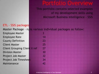SSIS | PPTX | Databases | Computer Software and Applications
