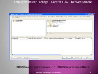 SSIS | PPTX | Databases | Computer Software and Applications
