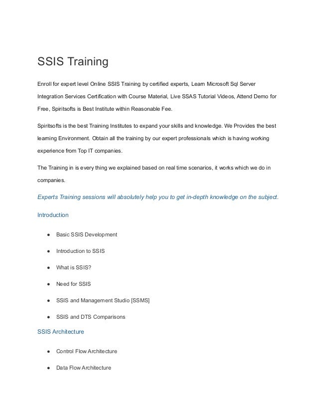 SSIS Training.pdf
