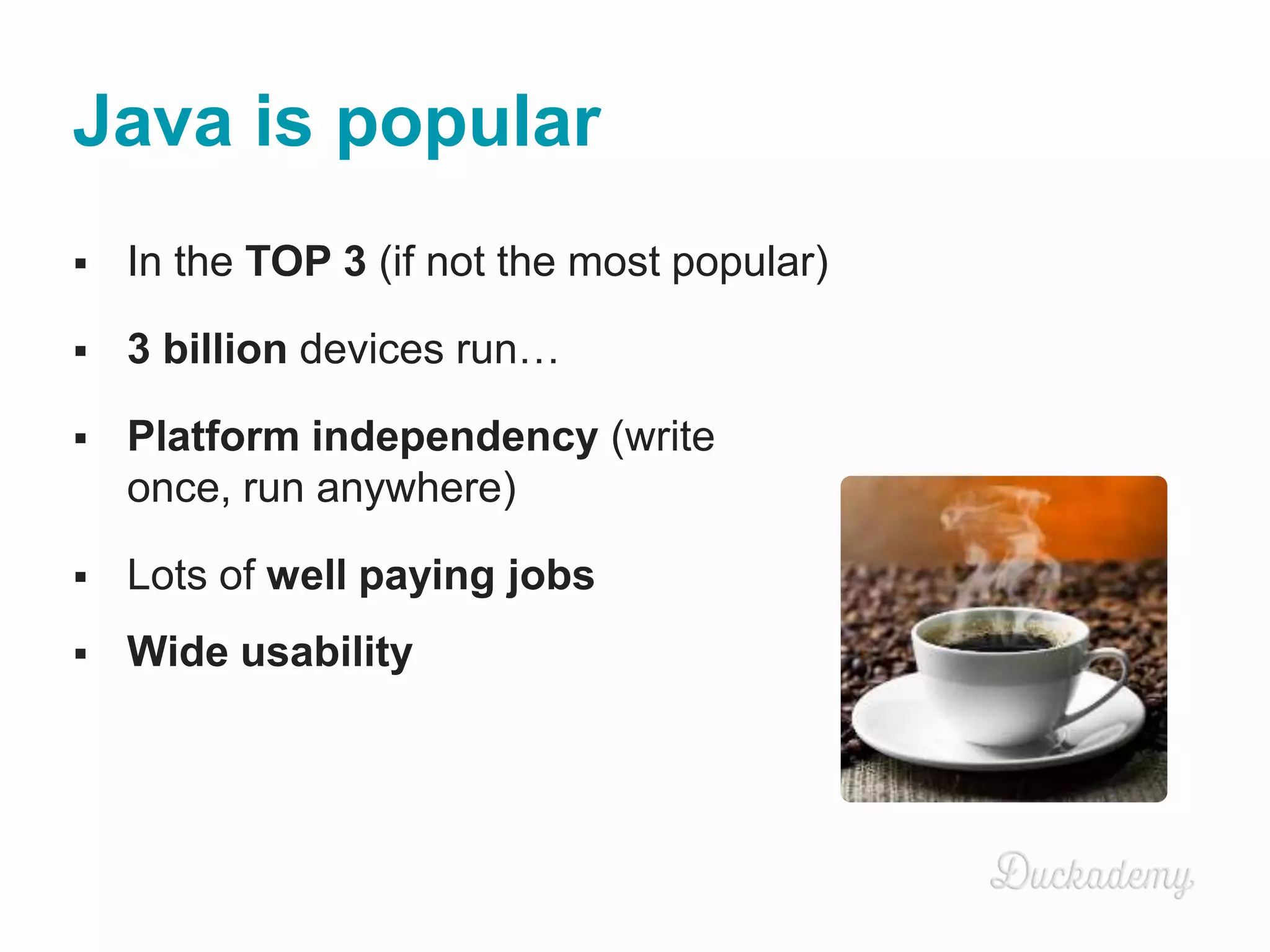 Introduction To Java Programming Java Tutorial For Beginners To Teach Java Basics In An Easy