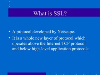 Ssl (Secure Sockets Layer) | PPT